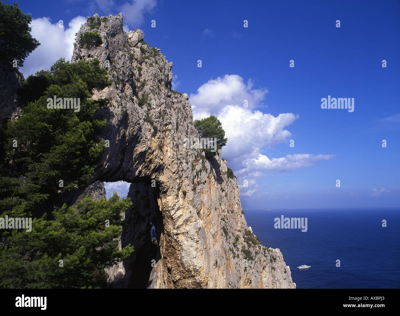 Arco Naturale Natural Rock Arch Capri Campania Italy Stock Photo - Alamy