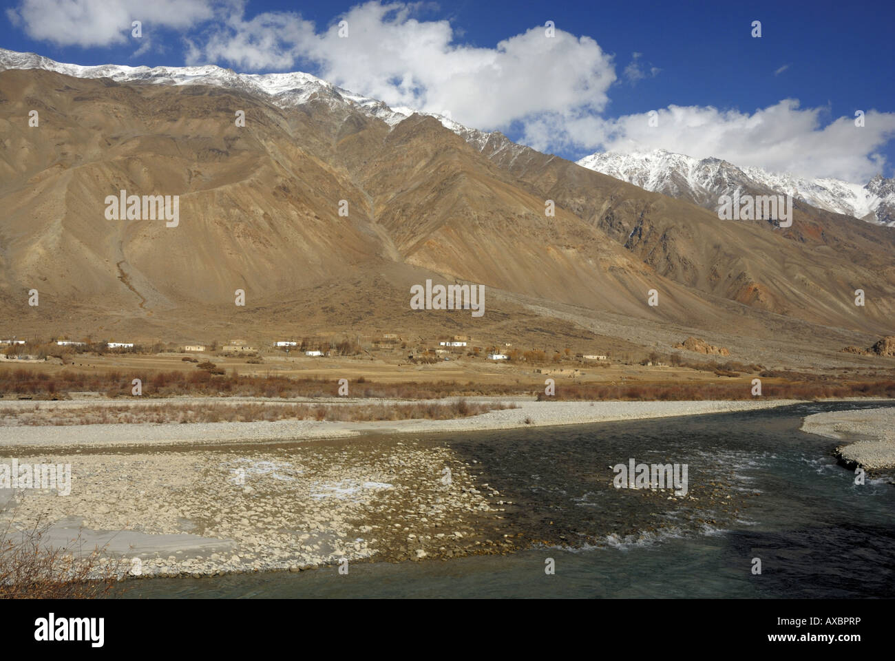 village in the Pamir Mountains, Tajikistan, Pamir Mountains, Pamir ...