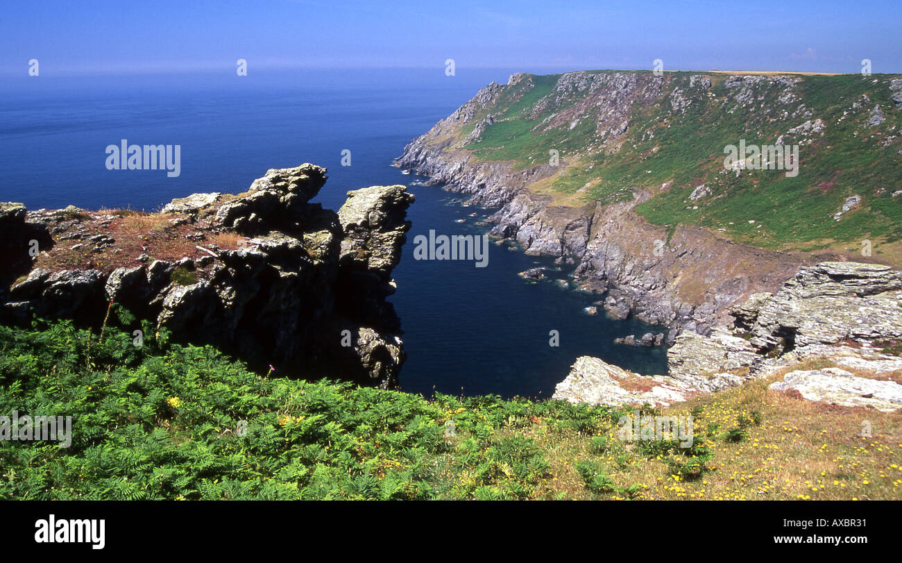 South Devon coast just west of Bolt Head, near Salcombe Stock Photo - Alamy