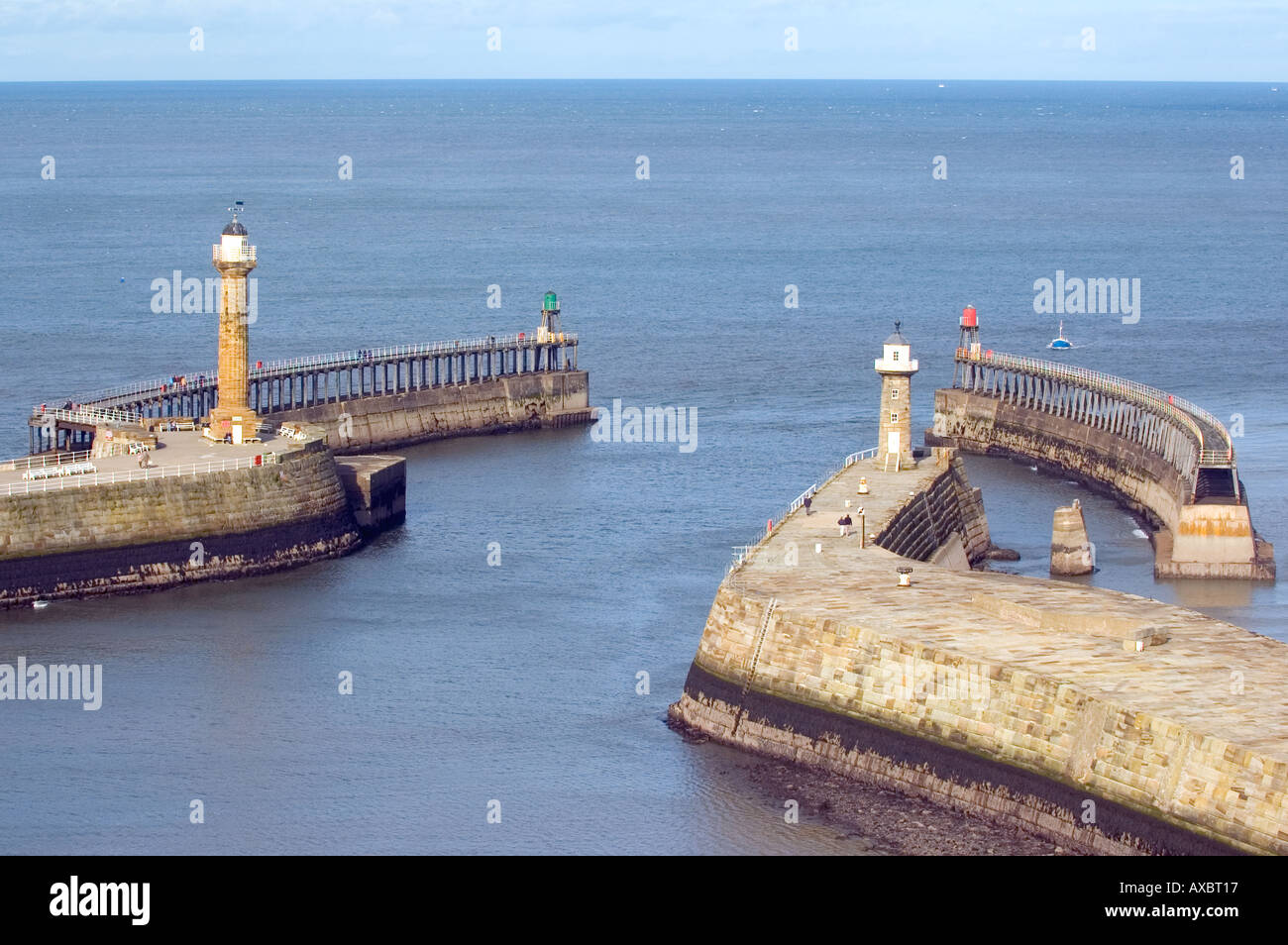 Whitby Lighthouse Storm High Resolution Stock Photography and Images ...