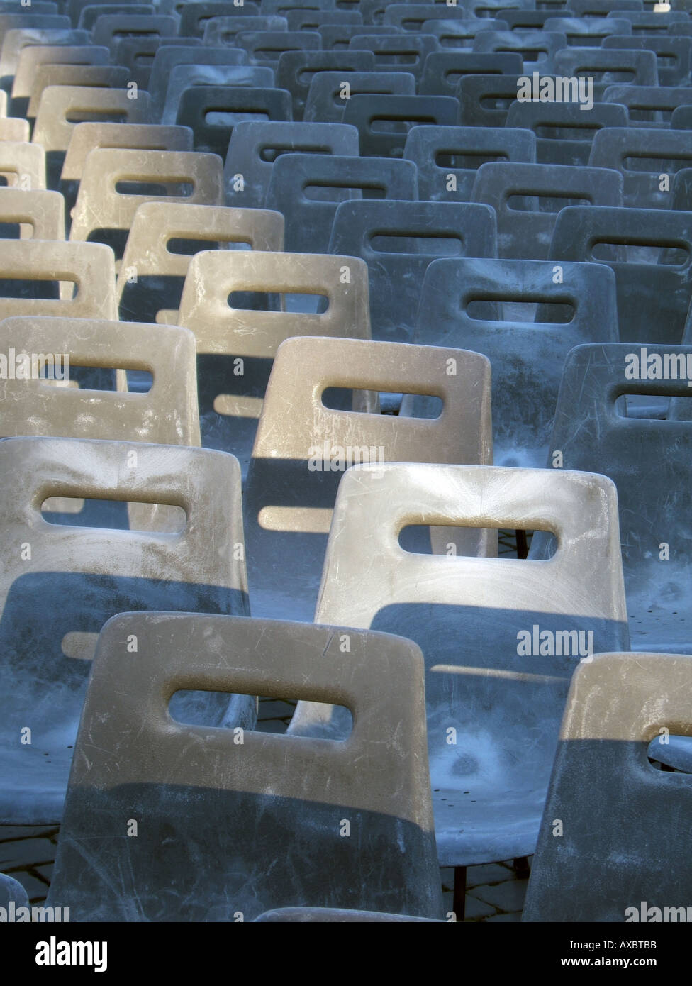 rows of empty chairs Stock Photo - Alamy