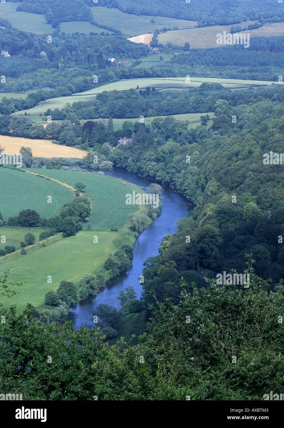 River Wye from Whitestones viewpoint Bargain Wood Llandogo Wye Valley ...