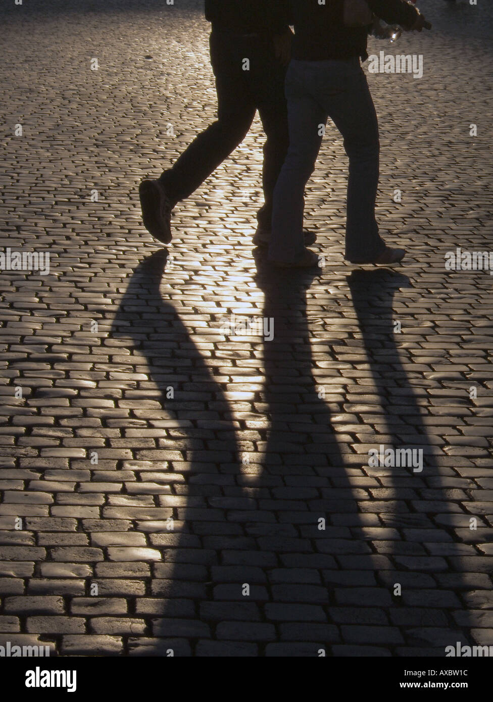 two people walking Stock Photo - Alamy