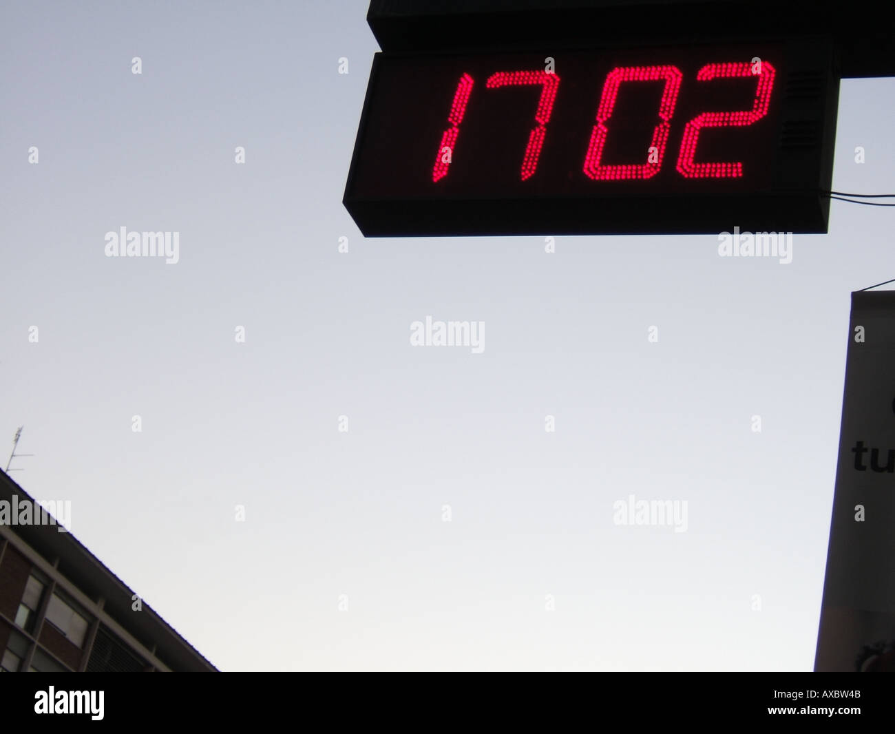 digital clock in city Stock Photo - Alamy