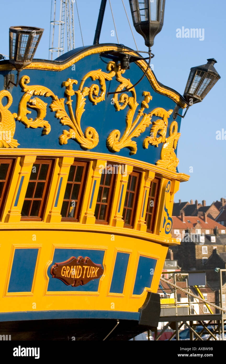 Grand Turk In Whitby Harbour Stock Photo - Alamy