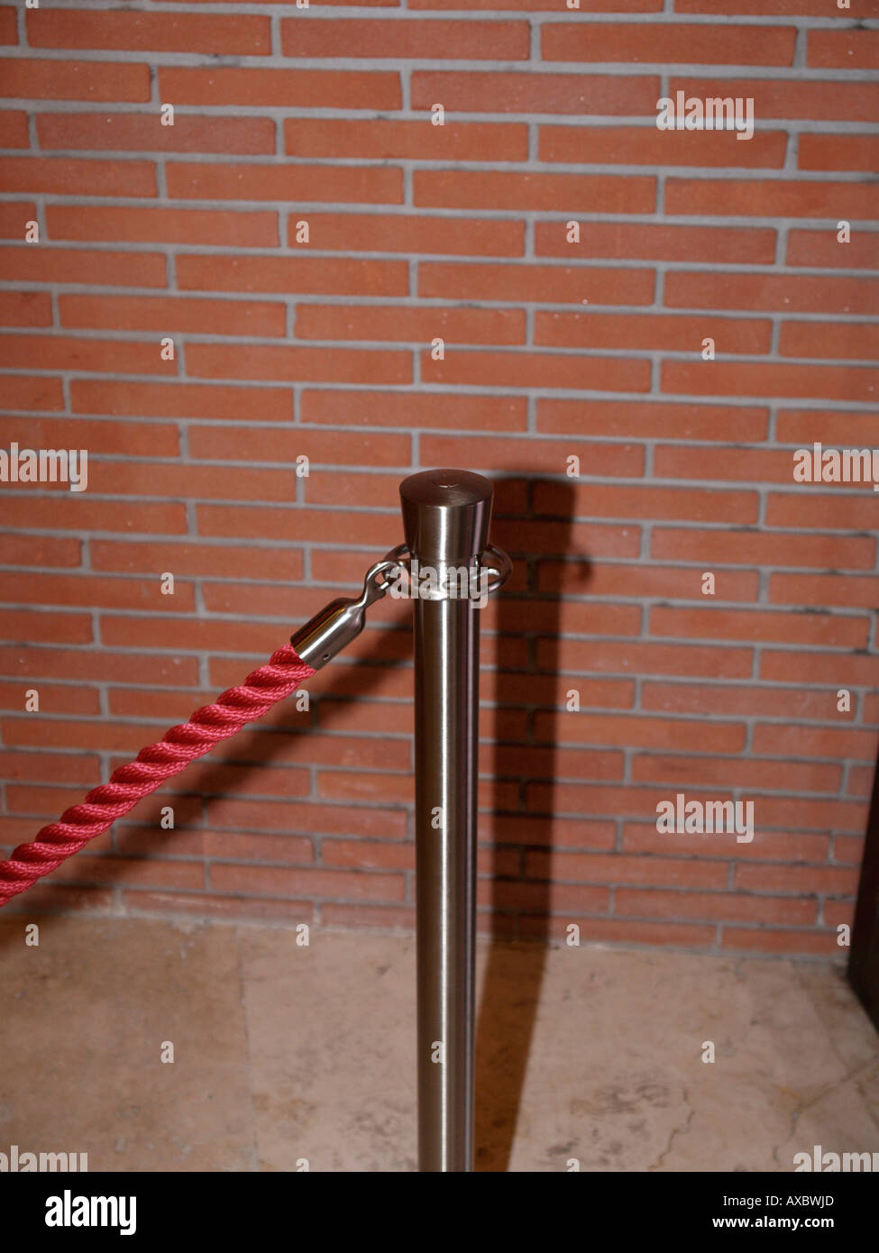 red rope marking restricted access Stock Photo - Alamy