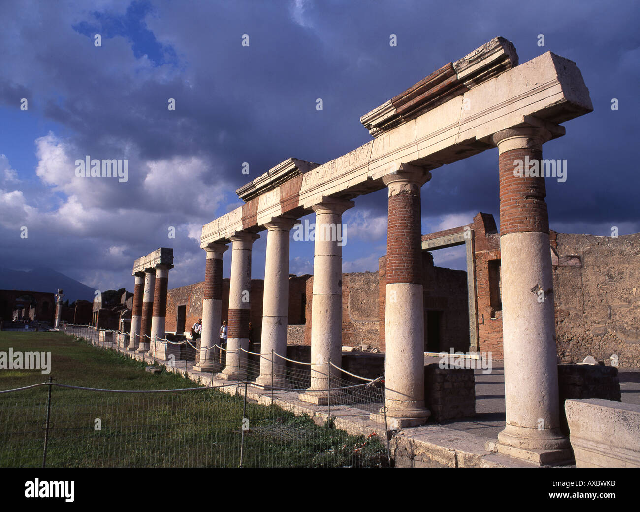 Forum Pompeii ruins Campania Italy Stock Photo - Alamy