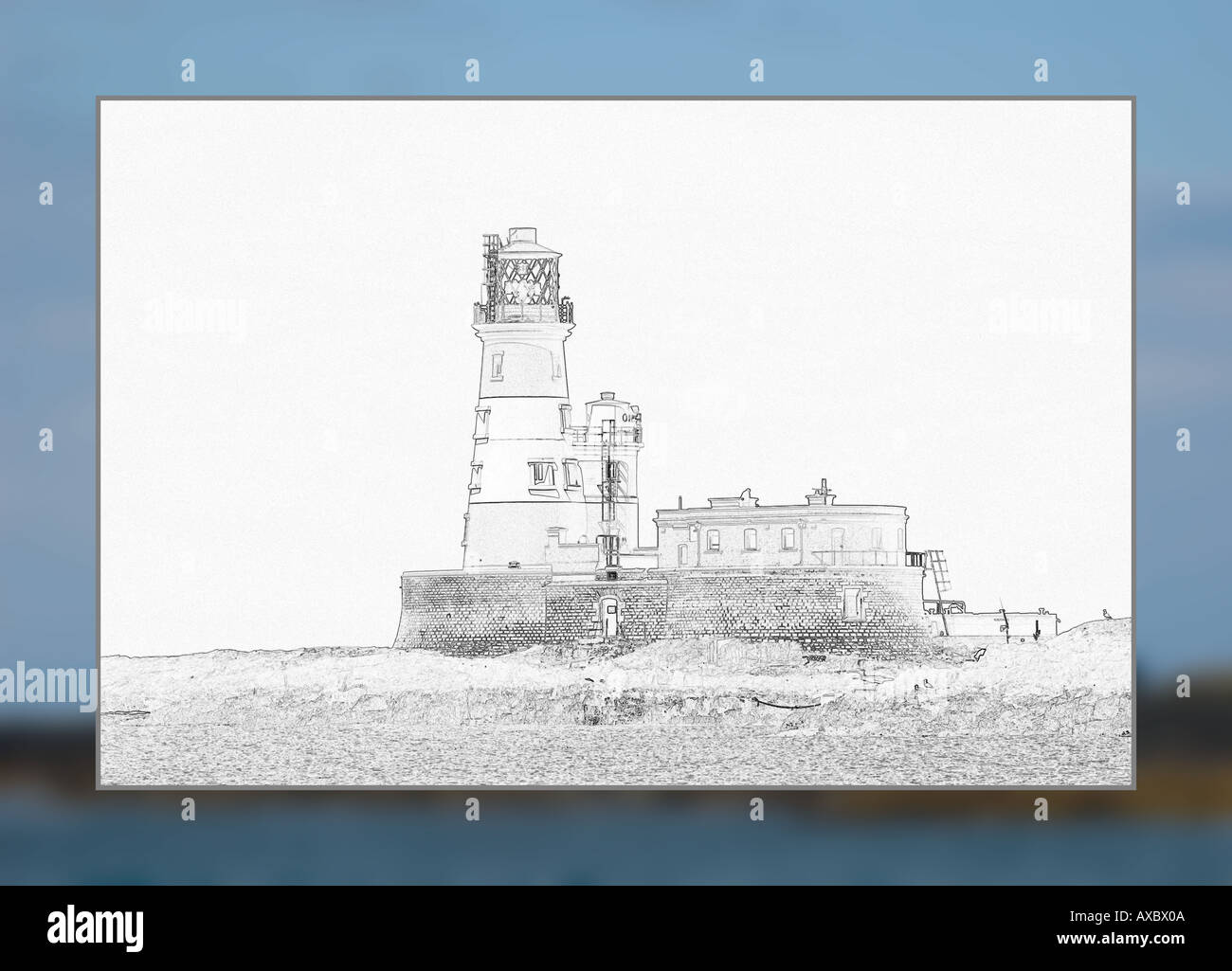 Lighthouse sketch hi-res stock photography and images - Alamy