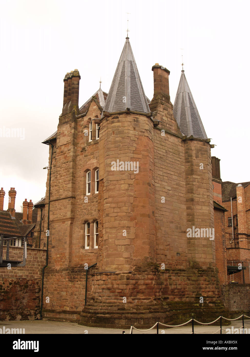 bluecoat old school building turrets towers brick coventry east ...