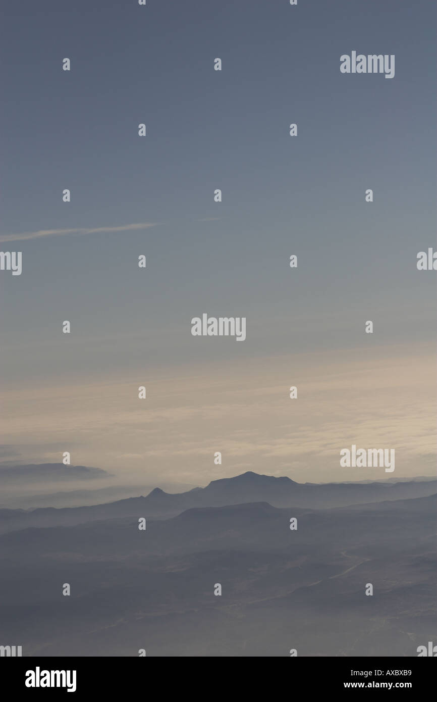 View of high altitude clouds as viewed from airline window Stock Photo ...
