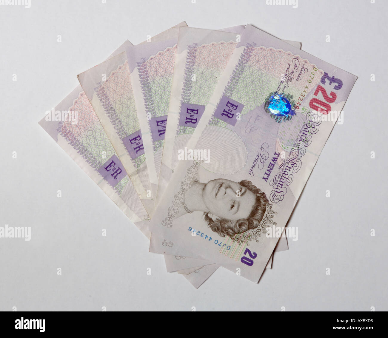 Twenty pound notes and fan hi-res stock photography and images - Alamy