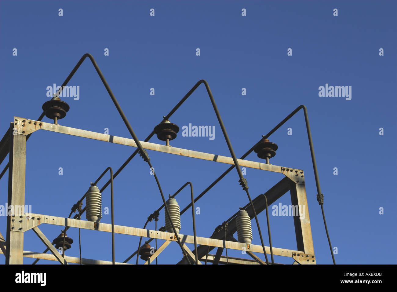 Horizontal image of power grid Stock Photo - Alamy
