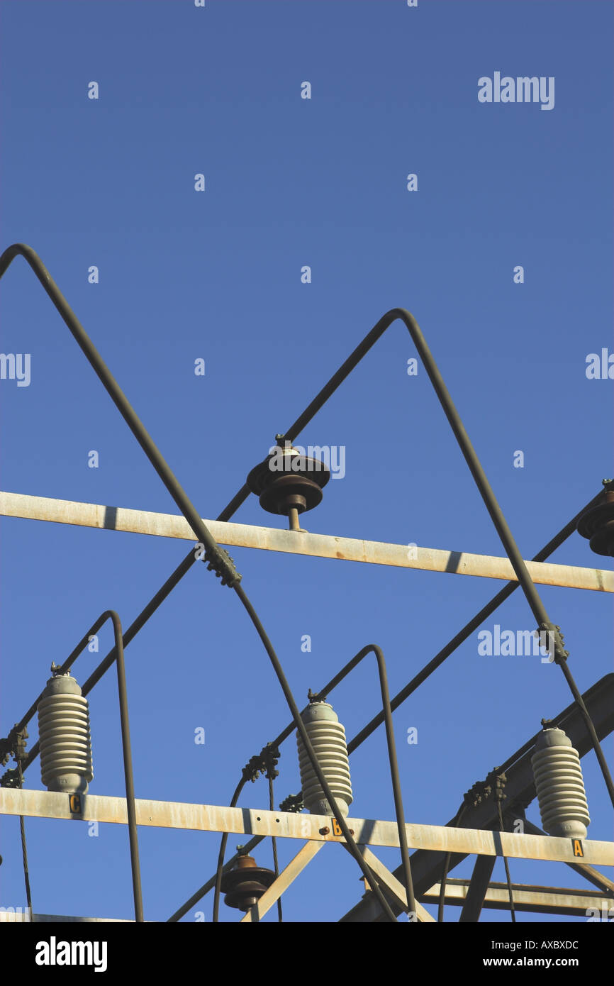Vwrtical image of power grid Stock Photo - Alamy