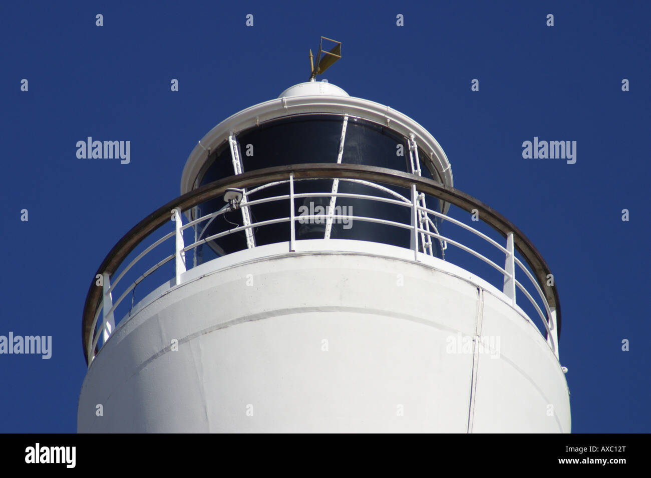 black white top balcony windows lighthouse locate dungeness beach kent ...