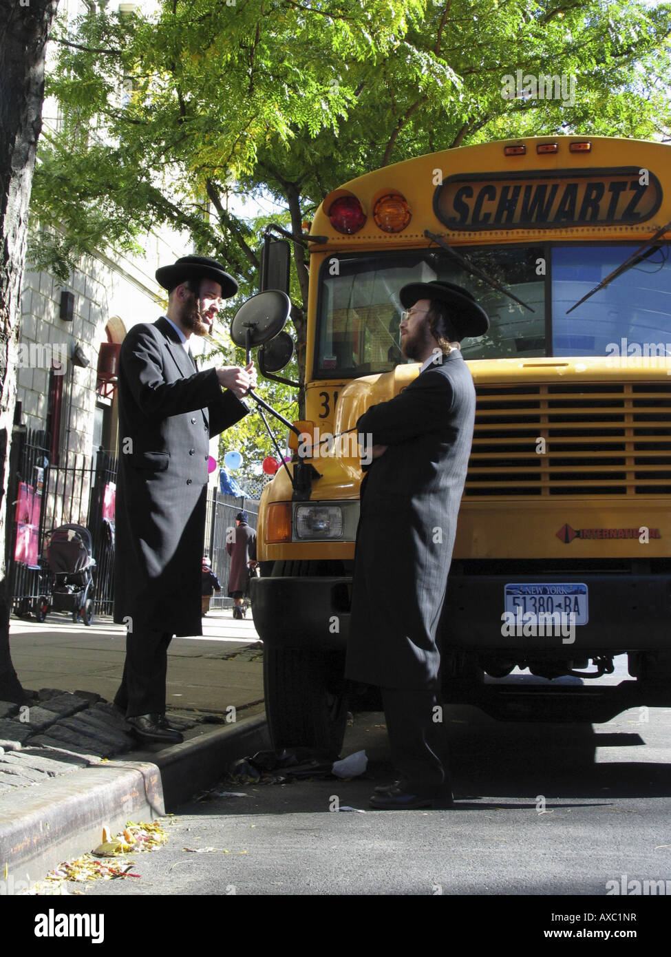 Two men talking bus hi-res stock photography and images - Alamy