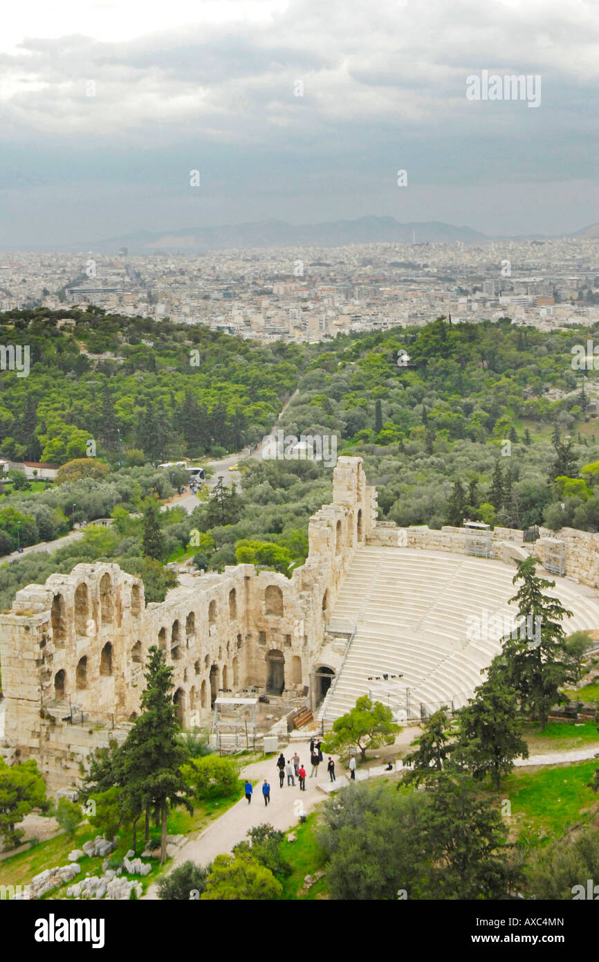 Odeum of Herod Atticus, The Acropolis, Athens Greece Stock Photo - Alamy