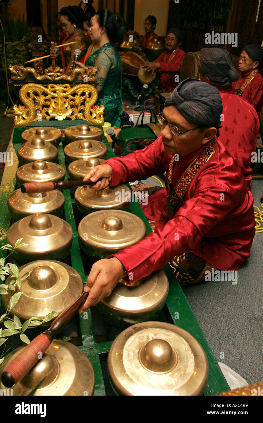 Traditional indonesian percussion orchestra hi-res stock photography ...
