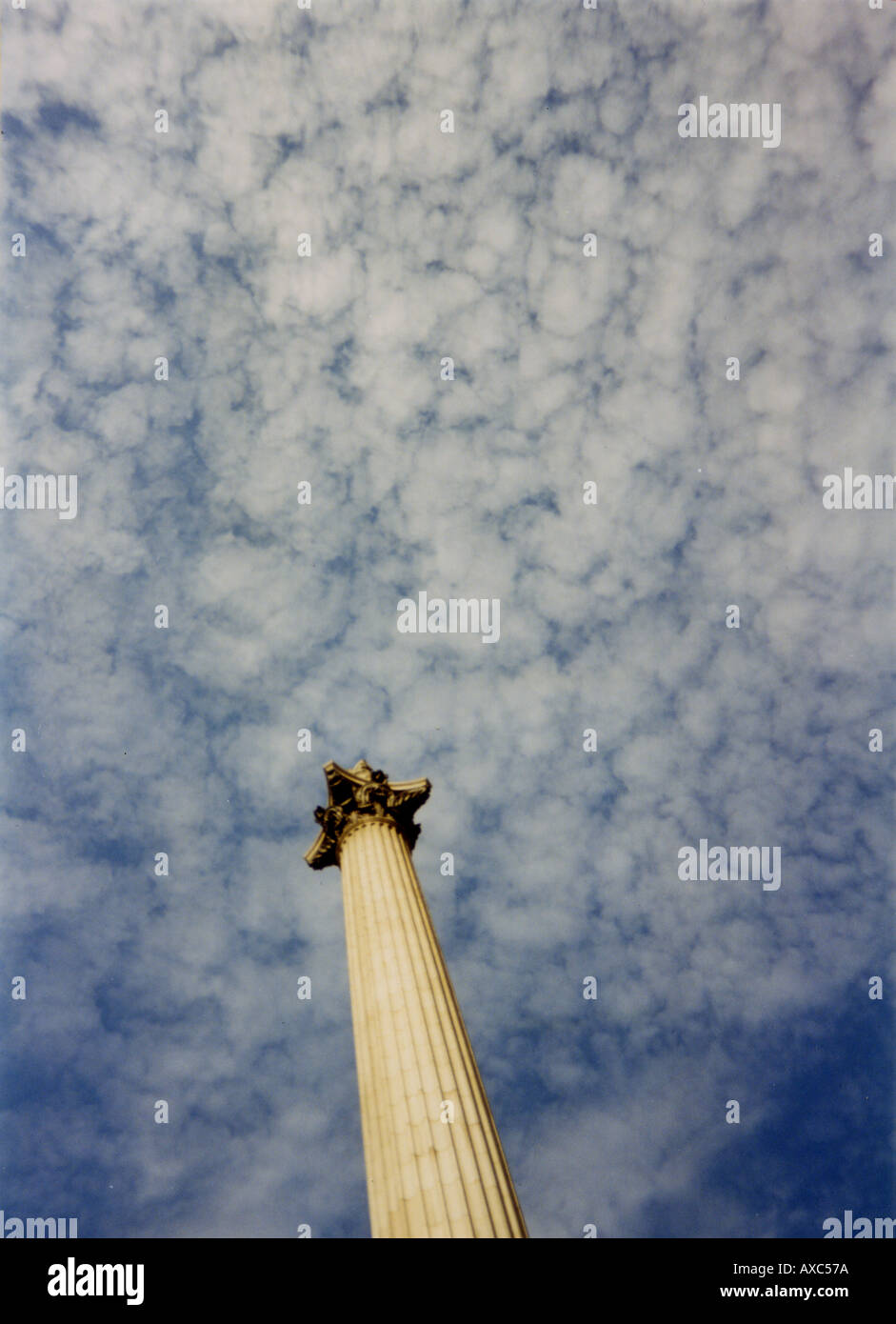 Nelsons column London England Stock Photo - Alamy