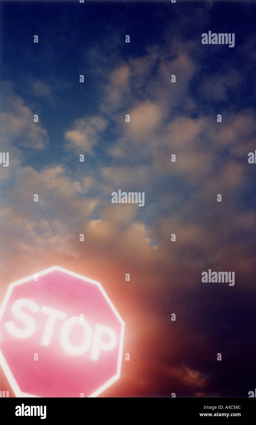 Stop sign London England Stock Photo - Alamy