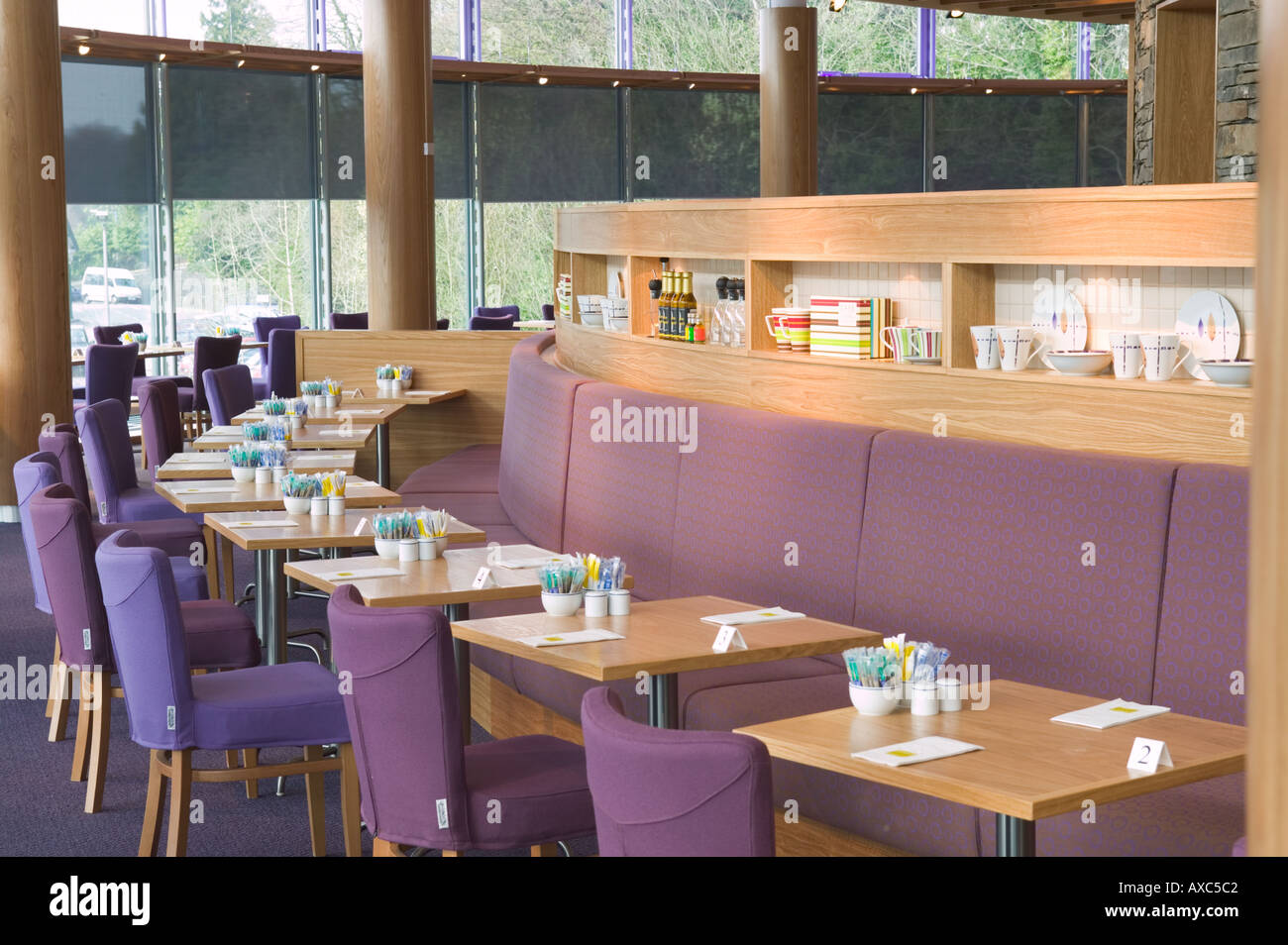 First Floor cafe at the new Windermere store Stock Photo - Alamy