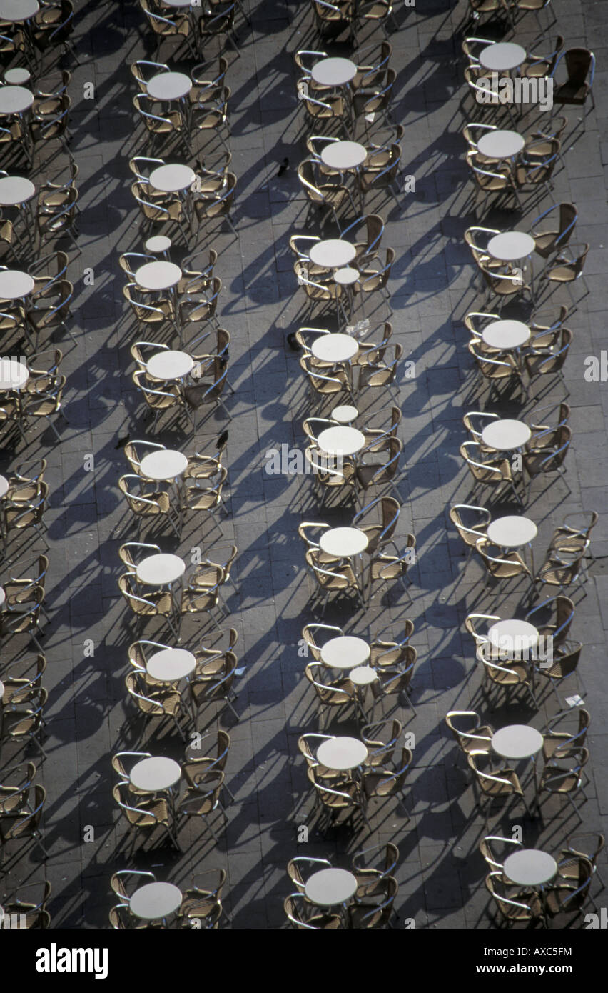 Italy chairs cafe overhead view hi-res stock photography and images - Alamy