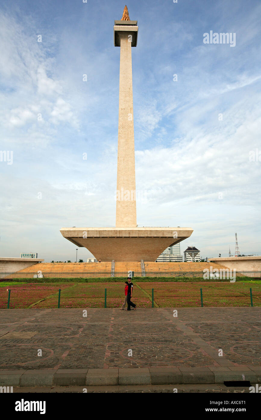 National Monument Merdeka Square Jakarta Indonesia Stock Photo - Alamy