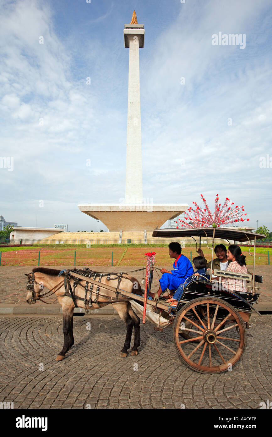 National Monument Merdeka Square Jakarta Indonesia Stock Photo - Alamy