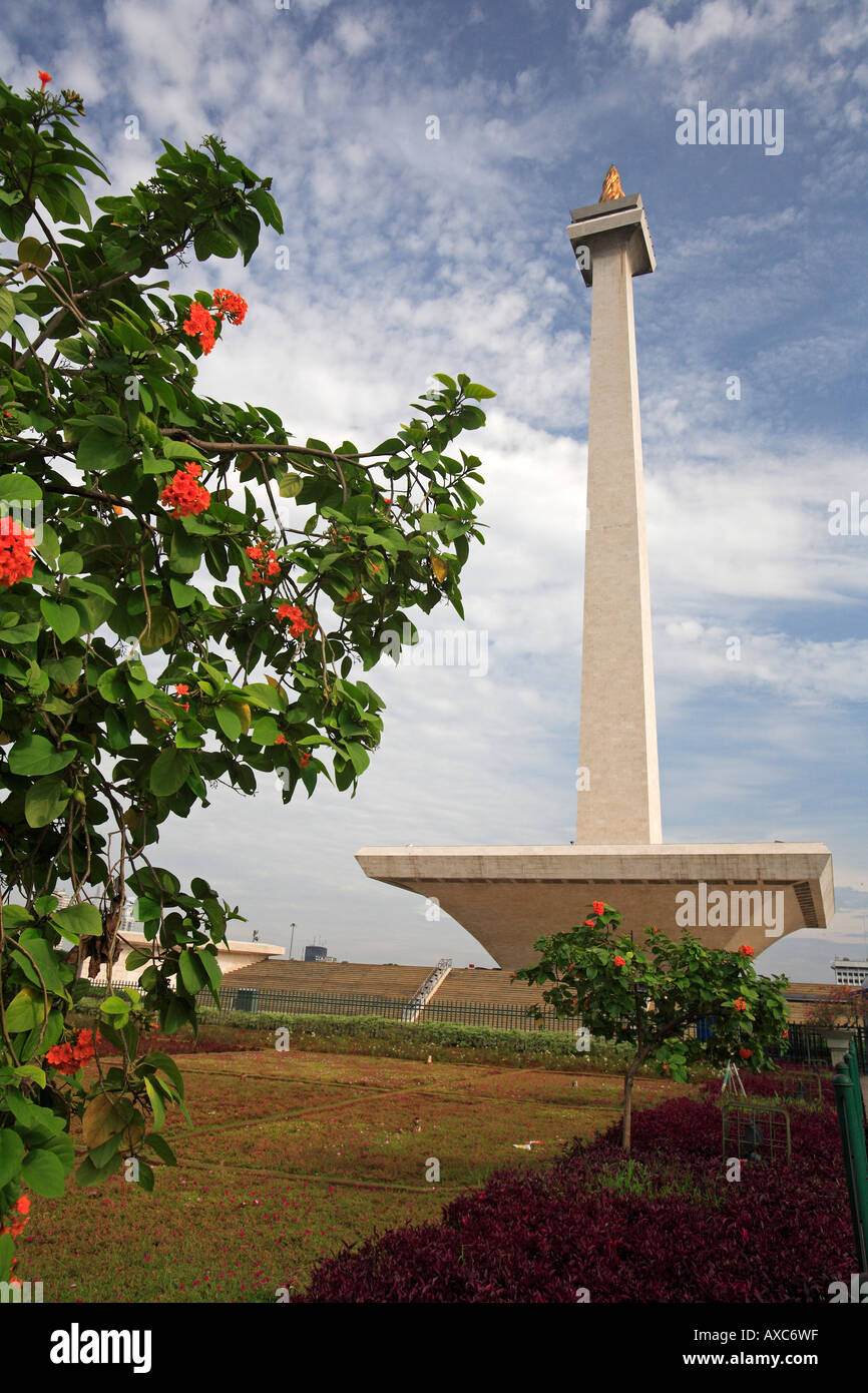 National Monument Merdeka Square Jakarta Indonesia Stock Photo - Alamy