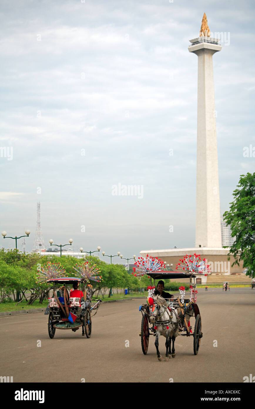 National Monument Merdeka Square Jakarta Indonesia Stock Photo - Alamy