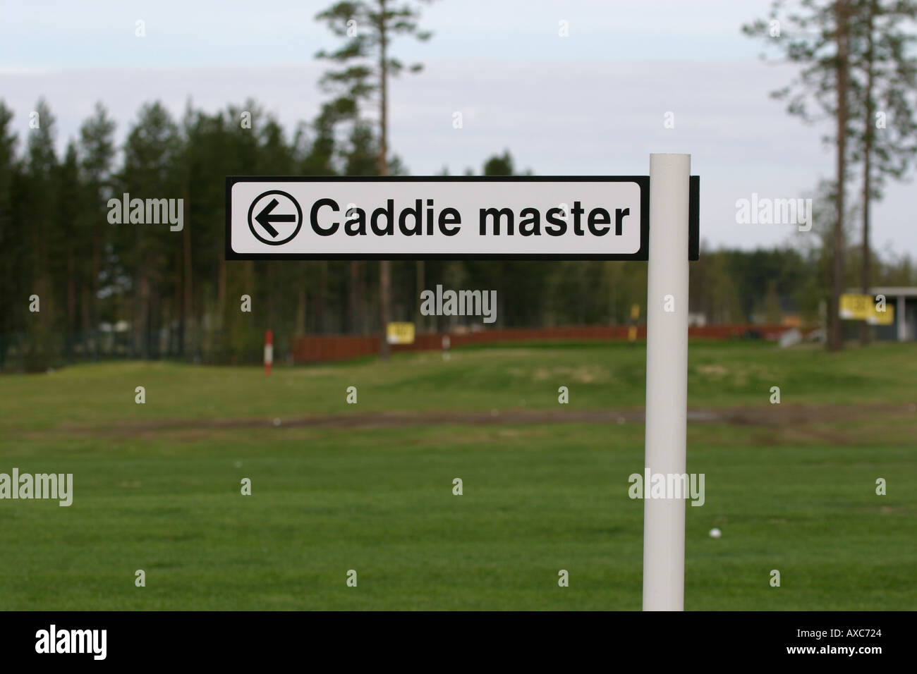caddie master sign Stock Photo - Alamy