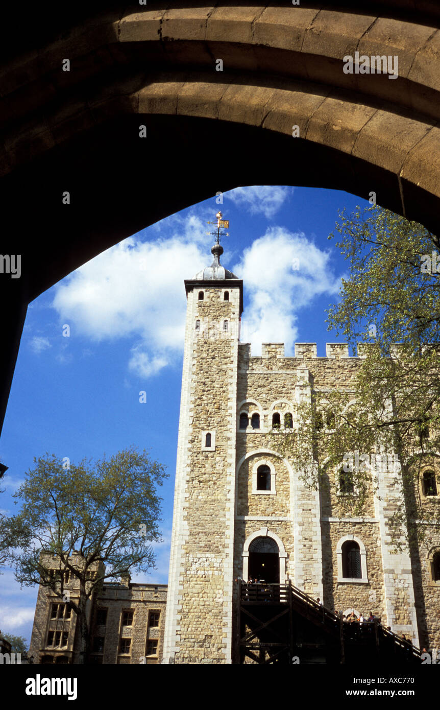 White Tower Tower of London England Stock Photo - Alamy
