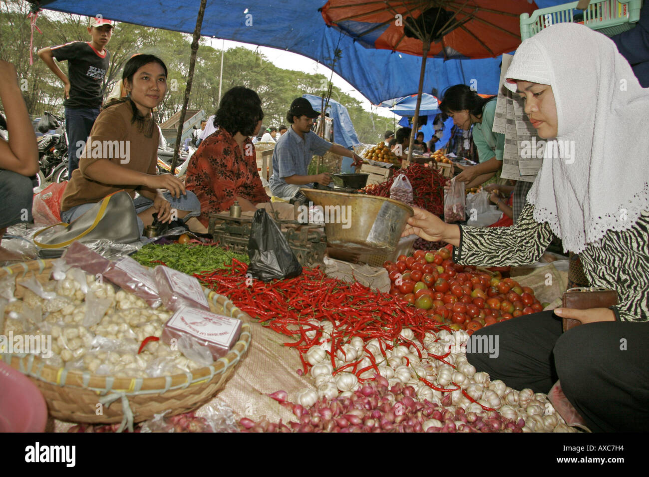 Traditional market Cilegon Java Indonesia Stock Photo - Alamy