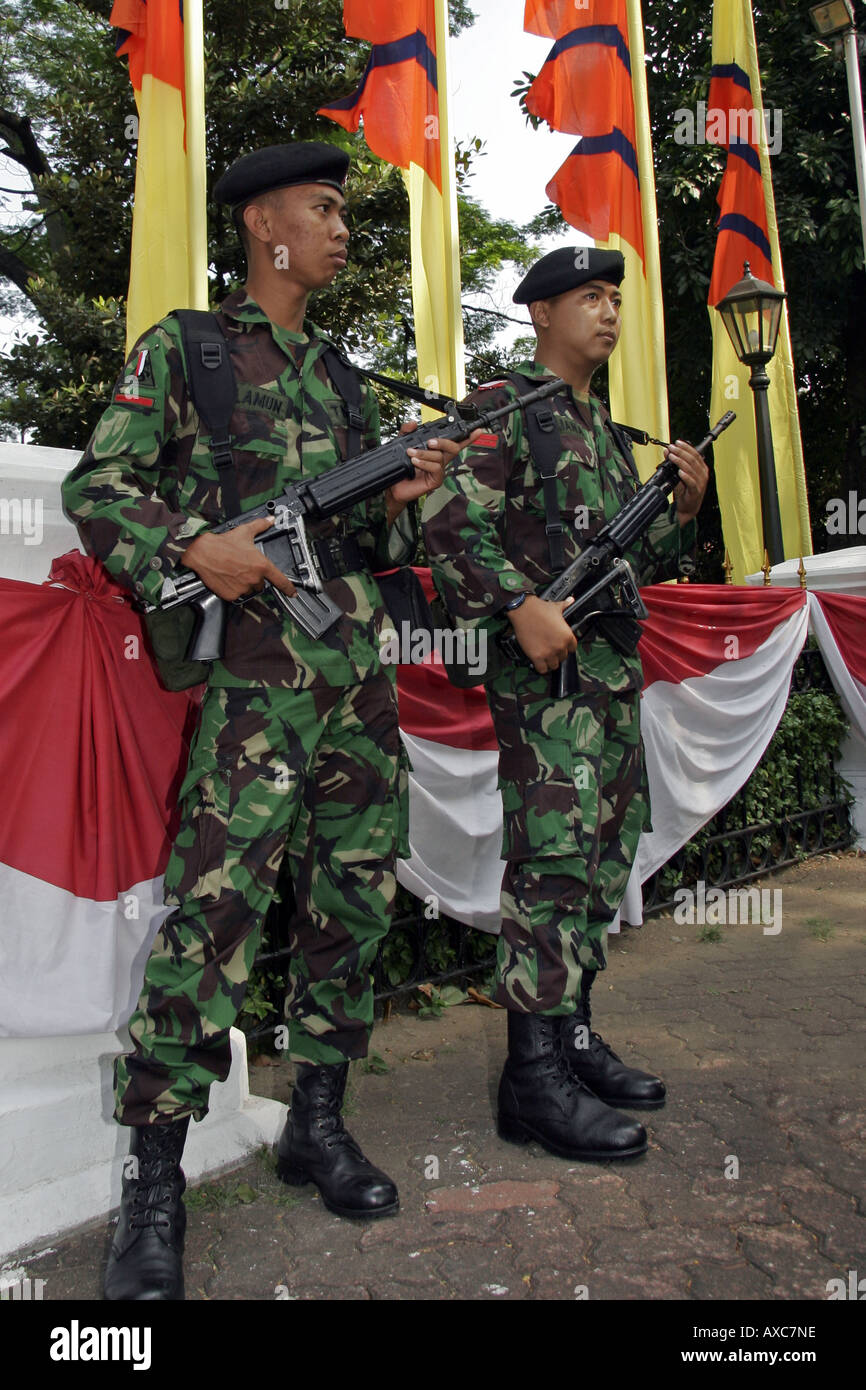 Security, central Jakarta, Java, Indonesia Stock Photo - Alamy