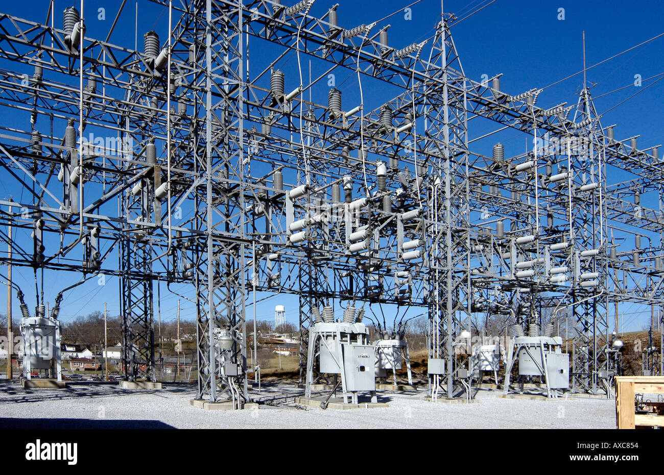 Electrical power distribution substation Stock Photo - Alamy