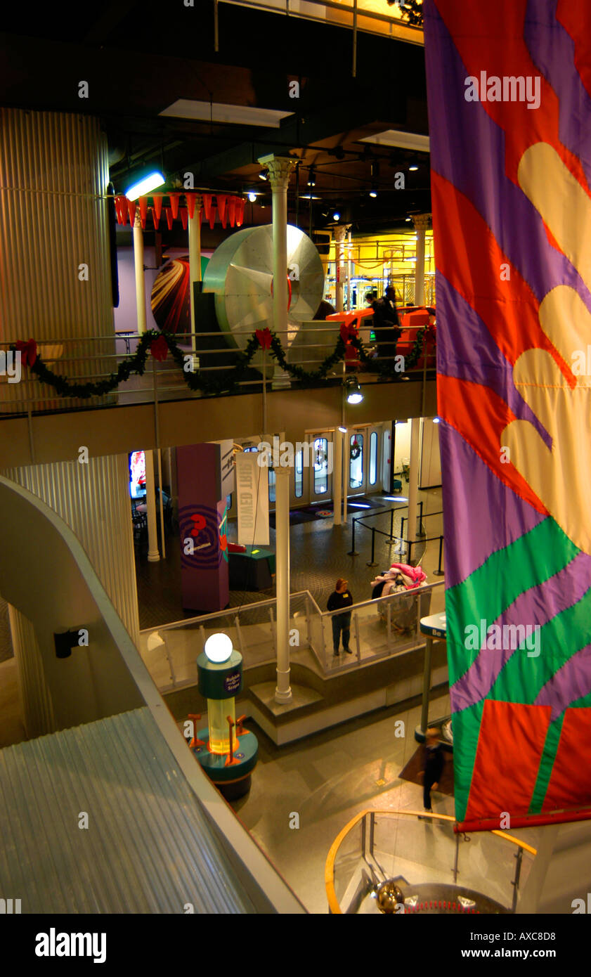 interior of the Louisville Science Center in Louisville Kentucky Stock ...
