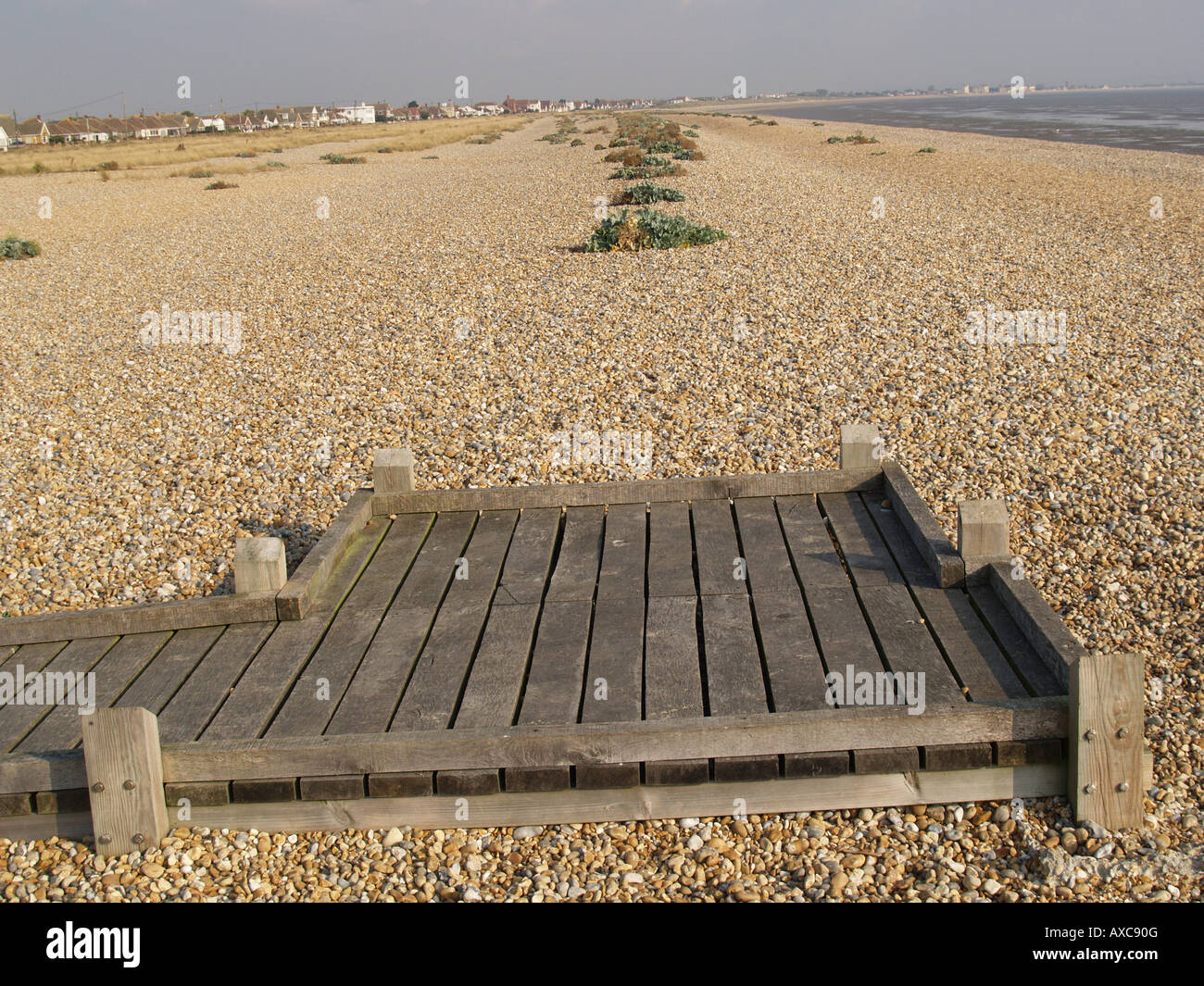 disabled seashore path access decking sand raised Stock Photo - Alamy