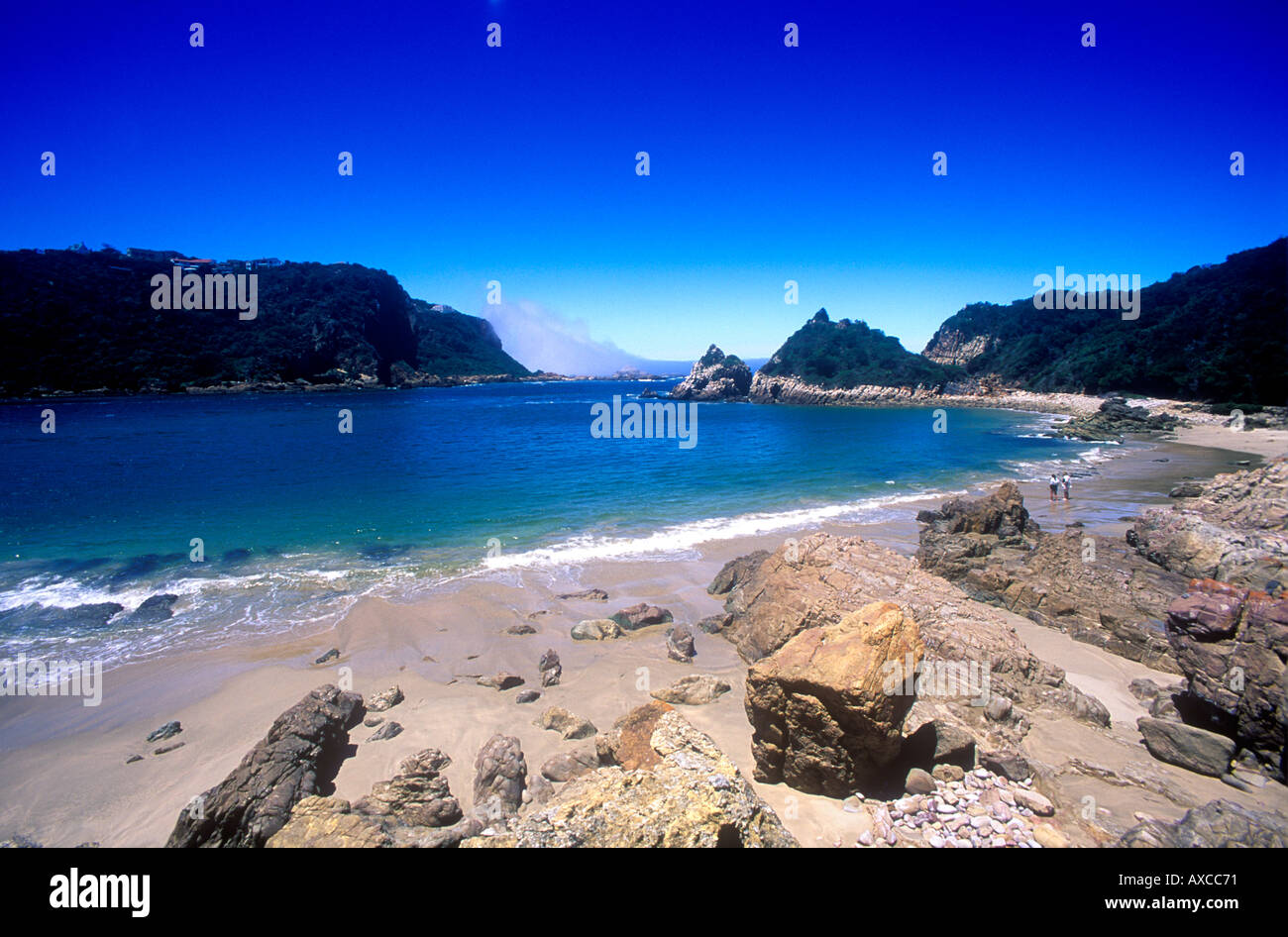 knysna lagoon from featherbed reserve south africa garden route Stock ...