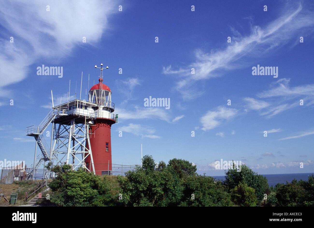 The lighthouse at Oost Vlieland Vlieland Island Frisian Islands ...