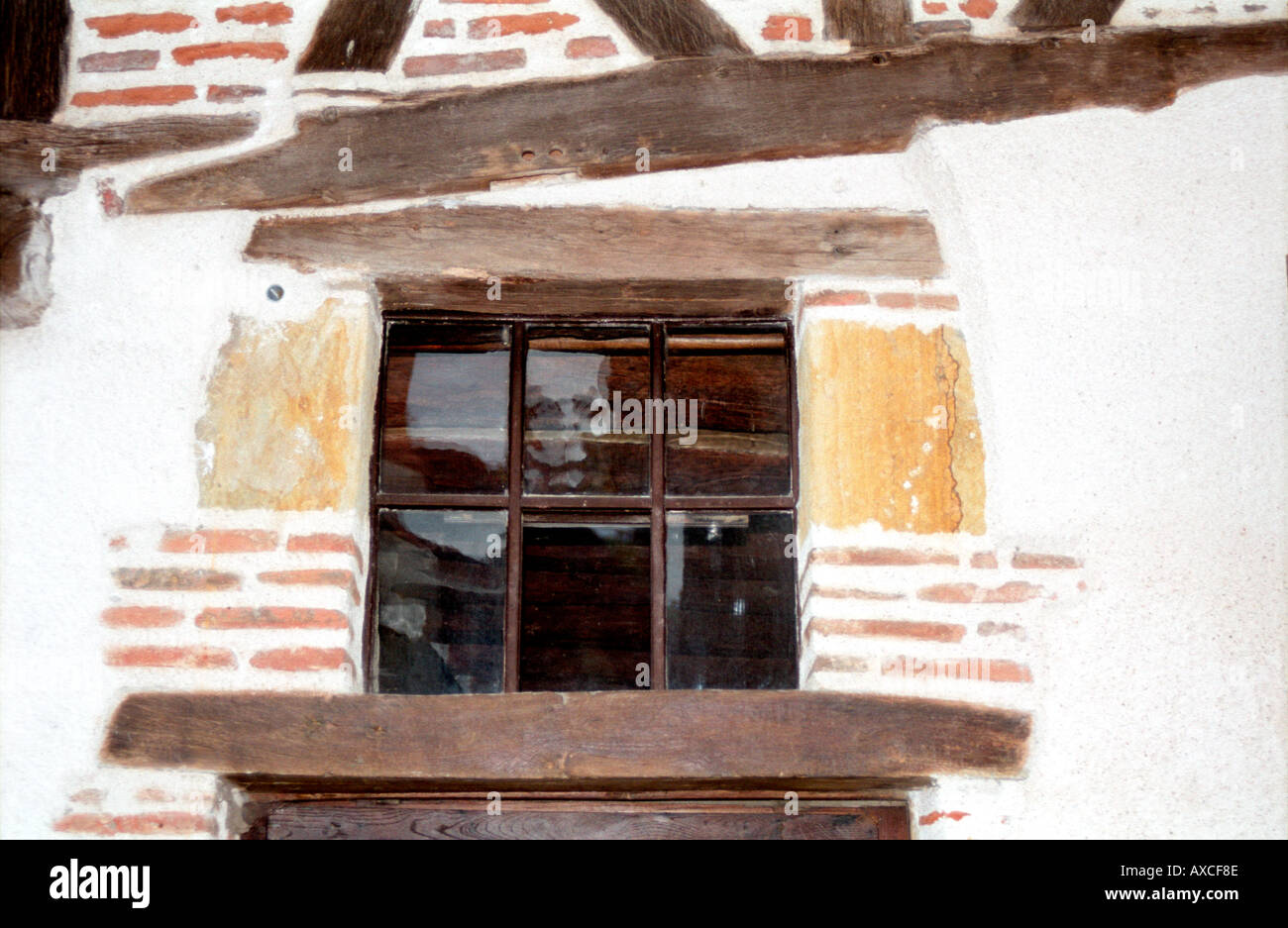 Attractive window in a medieval village in rural France Stock Photo - Alamy