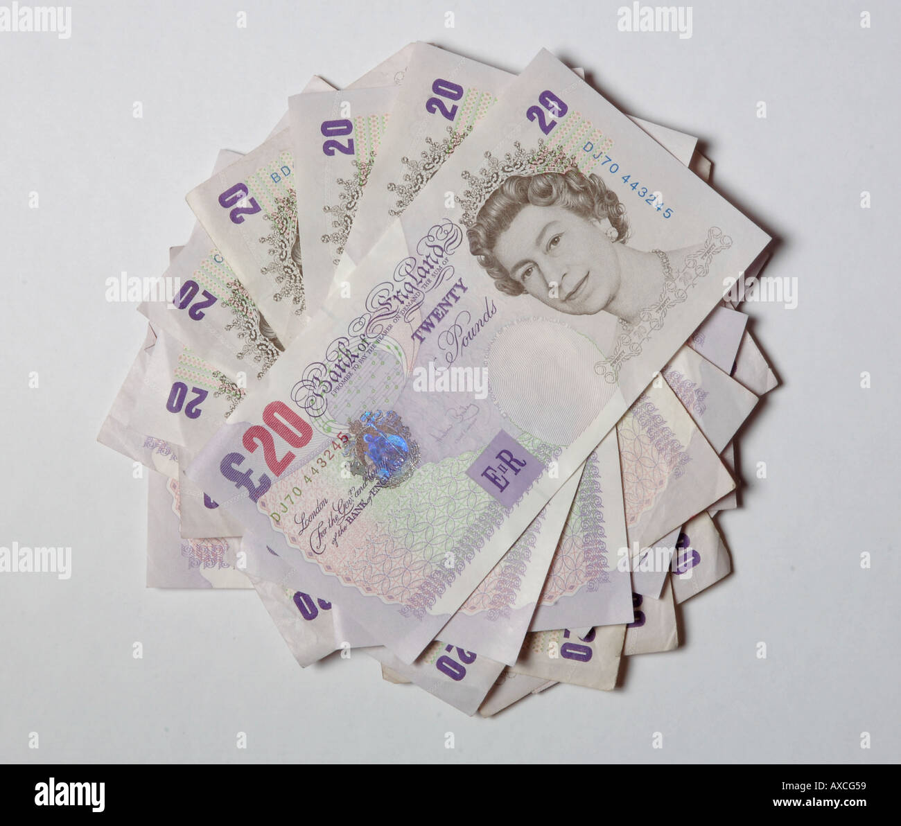 cash £20 notes money Stock Photo - Alamy