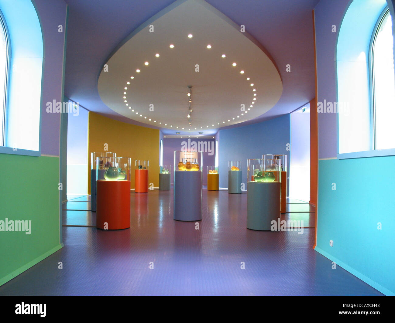 ehibition hall in Groninger Museum Groningen Netherlands Stock Photo ...