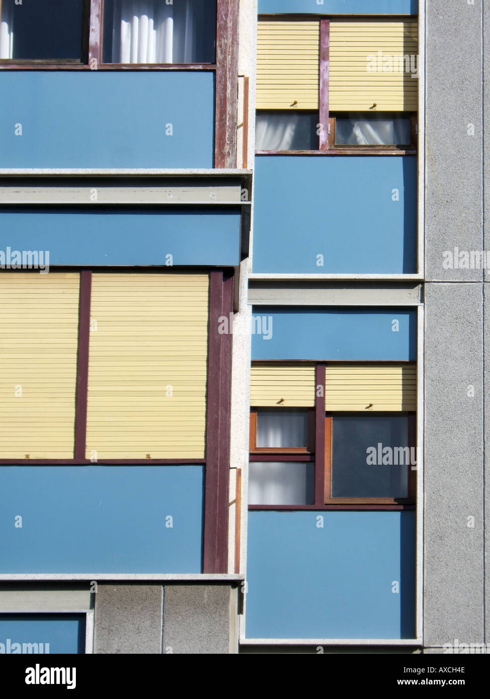 apartment block facade Stock Photo - Alamy