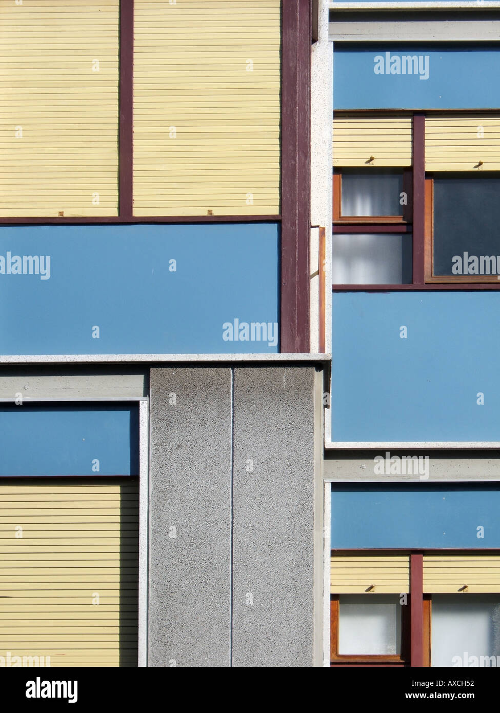 apartment block facade Stock Photo - Alamy