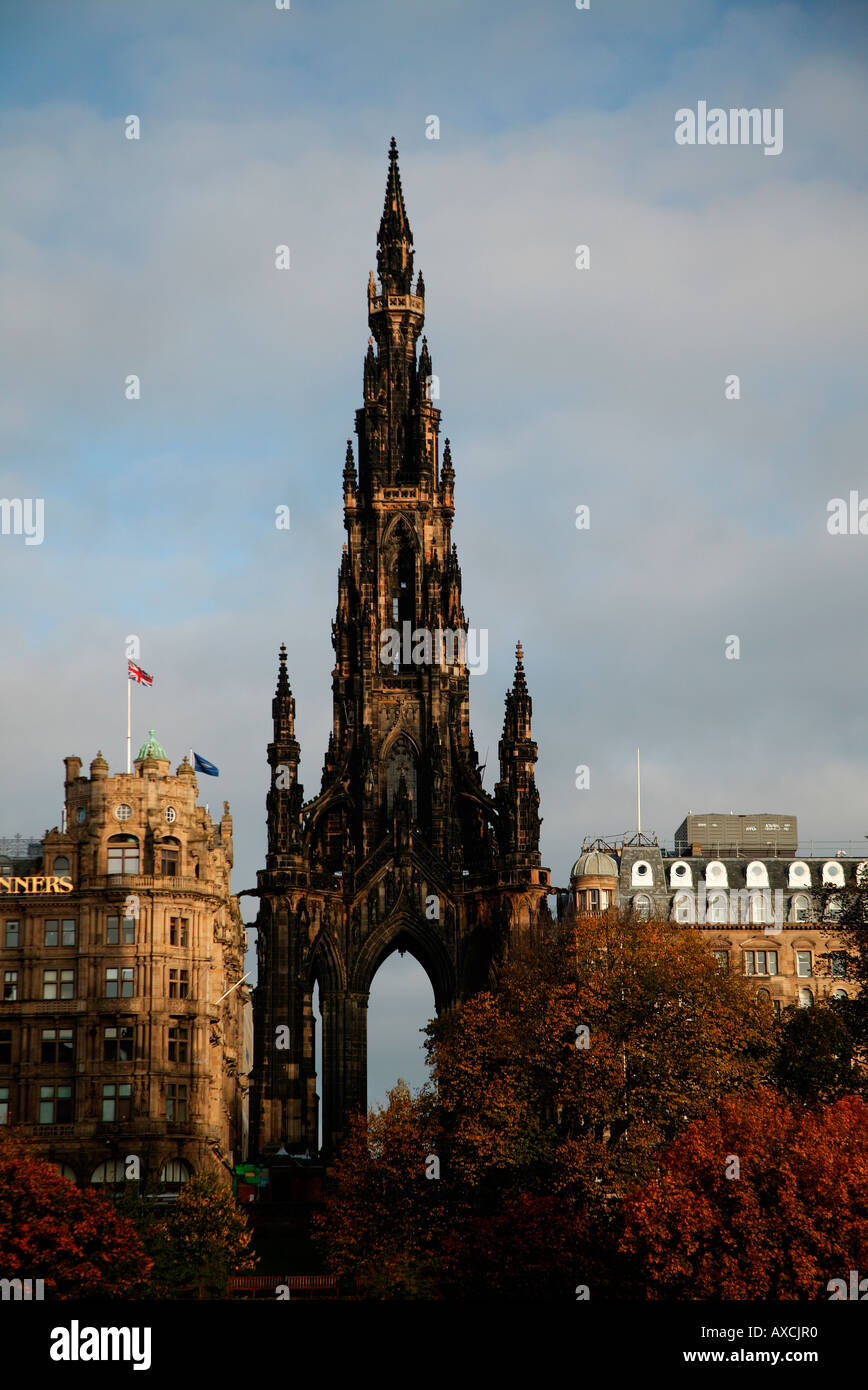 Walter Scott monument, Edinburgh, Princes Street, Scotland, UK, Europe ...
