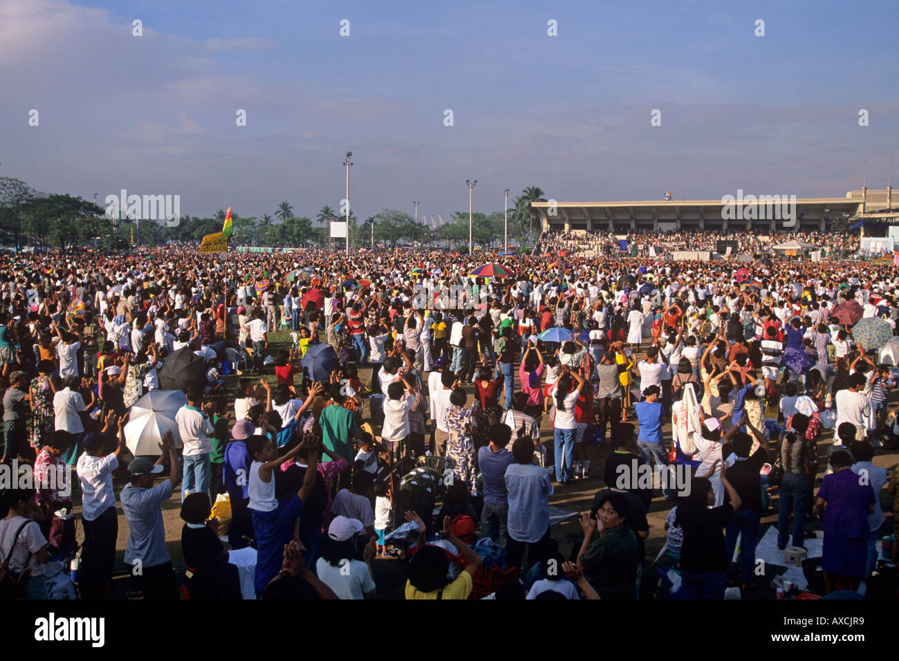 Easter Mass celebrations Luneta Park Manila Philippines Stock Photo - Alamy