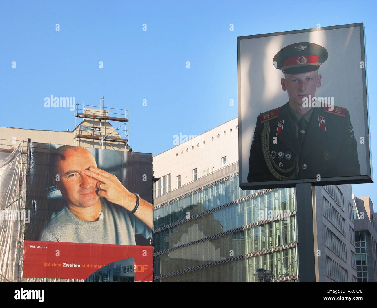 advertisement sign Berlin Germany Stock Photo - Alamy
