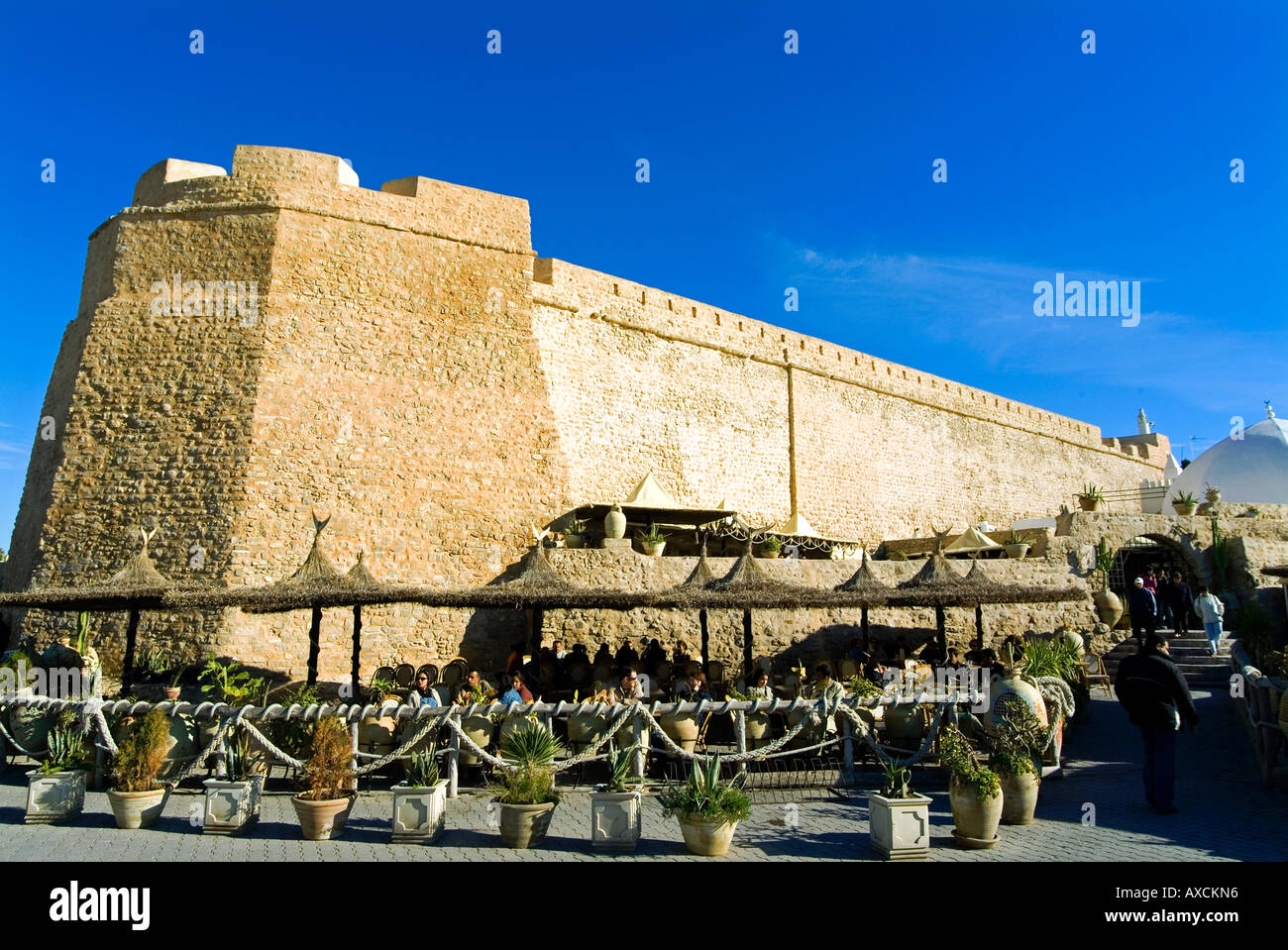 Medina and Sidi Bou Hedid cafe.Hammamet.Tunis Stock Photo - Alamy