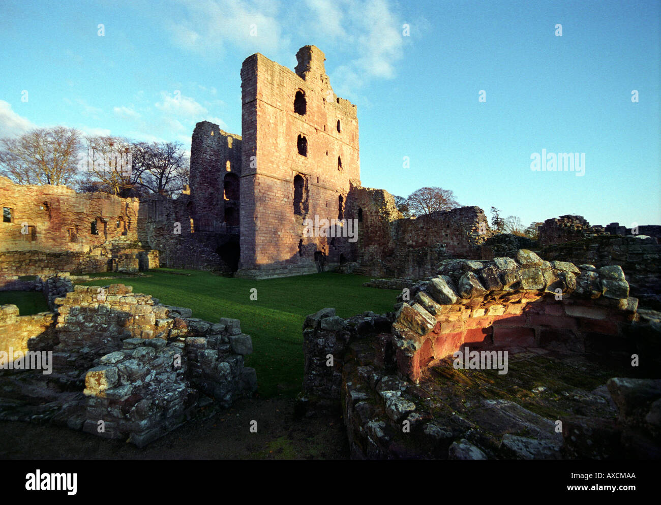Norham Castle once considered the most dangerous place in England Stock ...