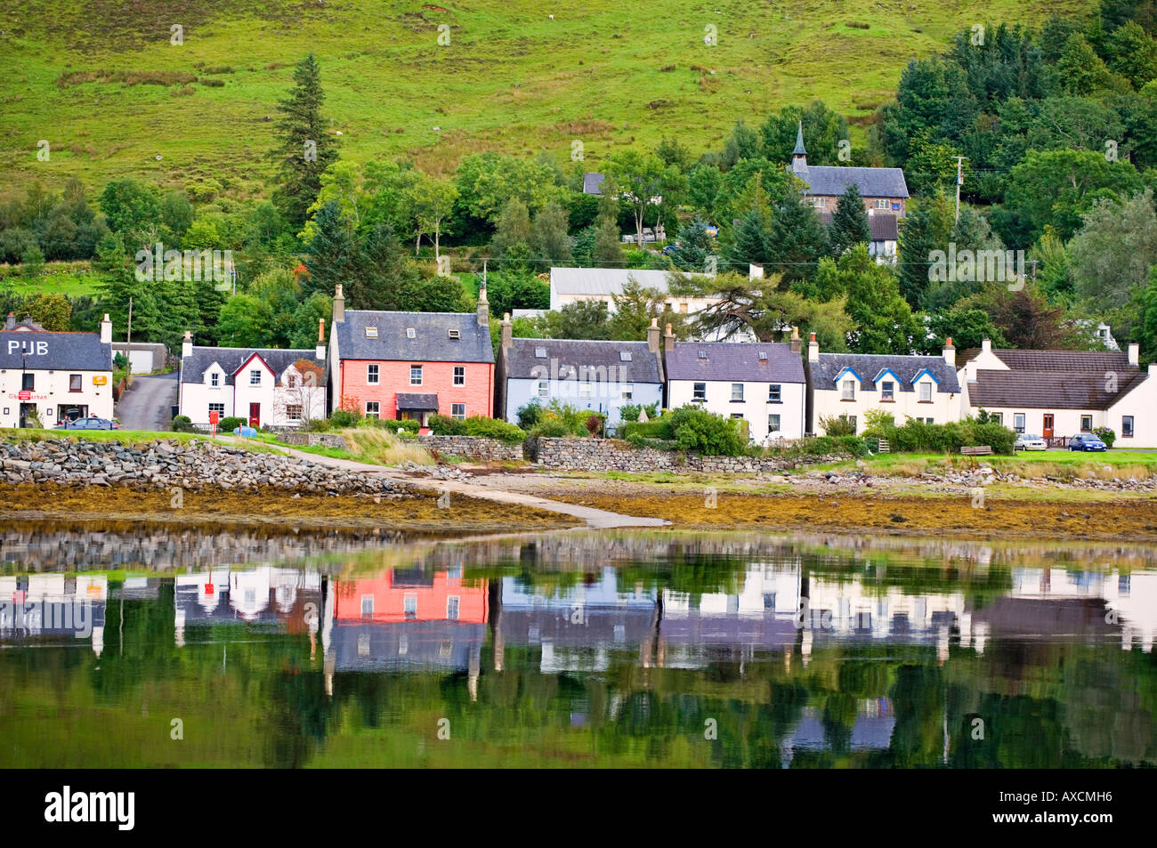 THE VILLAGE OF DORNIE AT EILEAN DONAN CASTLE Stock Photo - Alamy