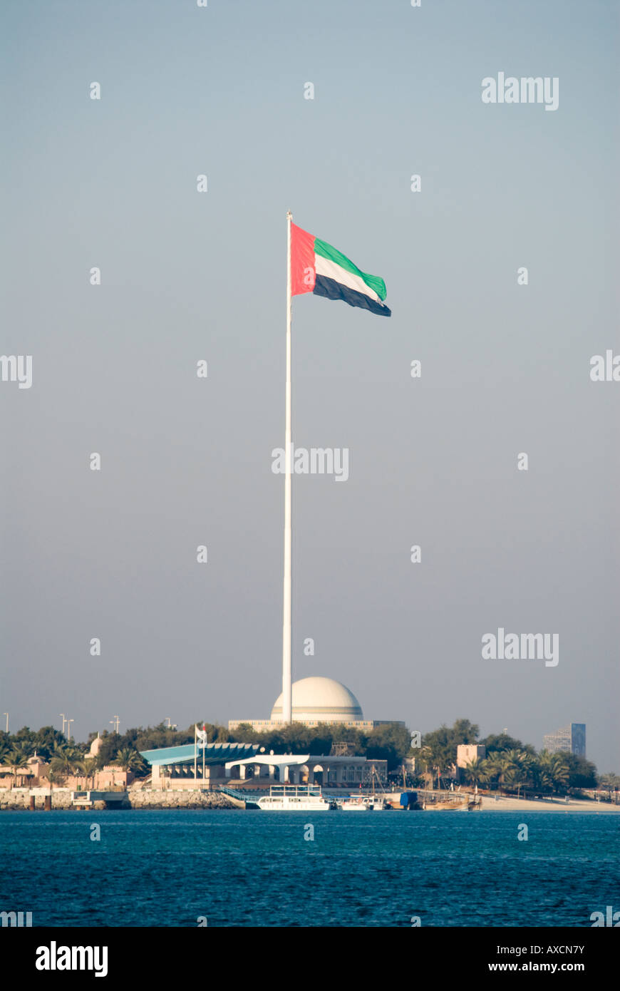 Tallest Flagpole Abu Dhabi Stock Photo - Alamy